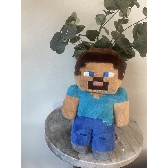 Mattel | Toys | Minecraft Steve Plush Mojang Mattel 9 Stuffed Animal 22 ...